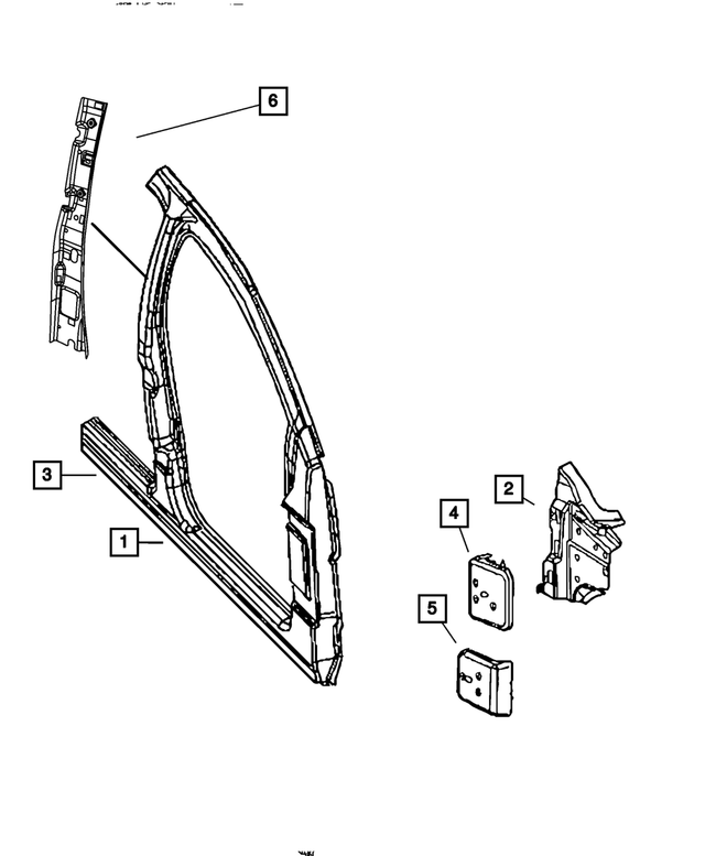2007-2009 Chrysler Aspen Body Side Aperture Panel 68005032AB | Mopar ...