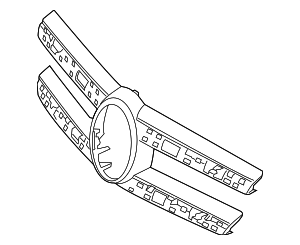 166-880-07-02-9982 - Grille - 2017-2019 Mercedes-Benz GLS 450 ...