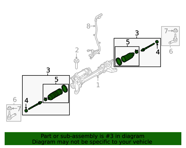 2020-2023 Land Rover Inner Tie Rod LR129168 | OEM Parts Online