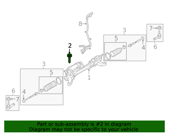 2013-2023 Land Rover Steering Gear Mount Bolt LR033536 | LAND ROVER ...
