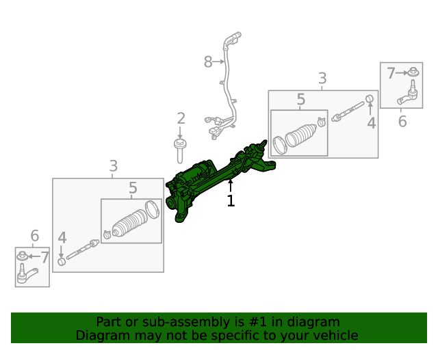 2020-2023 Land Rover Rack and Pinion Assembly LR174672 ...