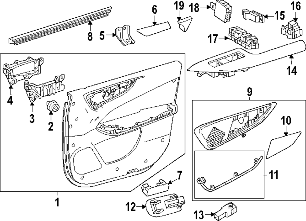 67610-F6050-28 - 2022-2023 Lexus - Door Trim Panel | My L Parts