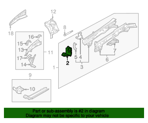 2010-2014 Subaru Plate - Passenger Side (RH) 51635AJ00A9P | GetOEMParts.com