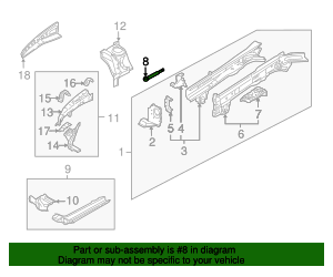 2005-2025 Subaru Tow Hook 57801AN00A | OEM Parts Online
