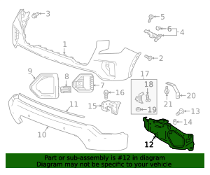 2016-2019 GM Bumper Face Bar Bracket 84029810 | TascaParts.com