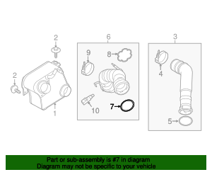 BC3Z-8590-D - Outlet Duct Seal 2011-2016 Ford | AutoNationParts.com