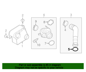 2011-2017 Ford Inlet Duct Seal BC3Z-8590-L | TascaParts.com