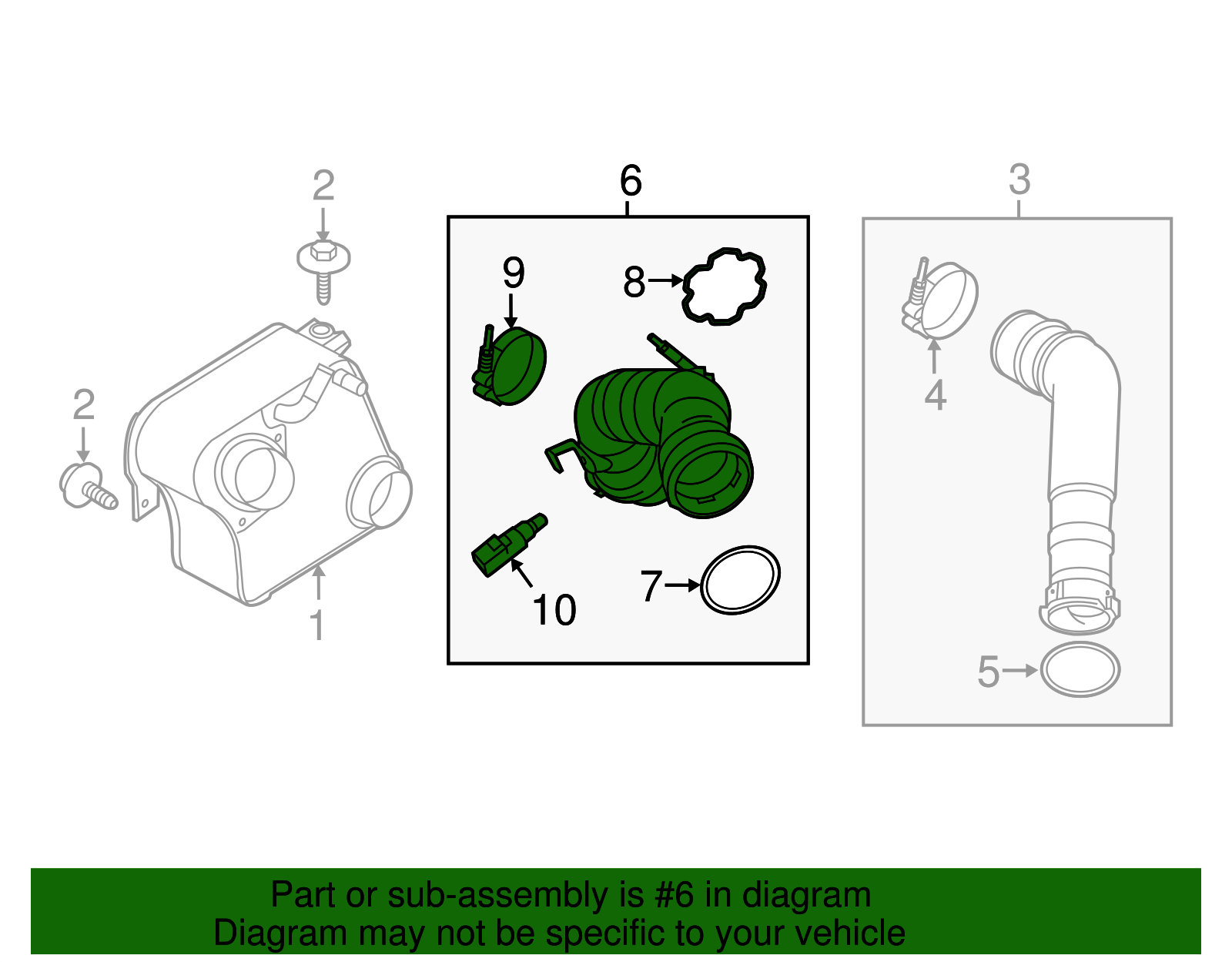 BC3Z-6F073-D - Outlet Duct 2011-2016 Ford | Ford Parts Center