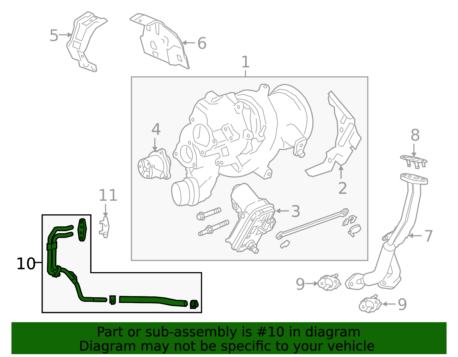 2020-2025 Cadillac XT5 Coolant Line 12735444 GM | GMPartsDirect.com