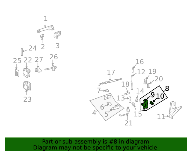 463-720-23-35 - Lock Assembly 2013-2018 Mercedes-Benz | Mercedes-Benz ...