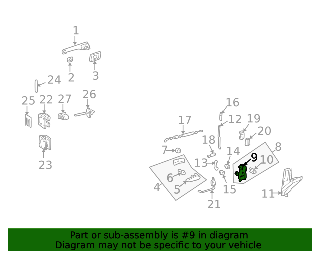463-720-03-35 - Lock 2002-2015 Mercedes-Benz | Mercedes-Benz USA Parts