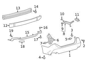 52592-07020 - Bumper Splash Shield 2019-2022 Toyota Avalon ...