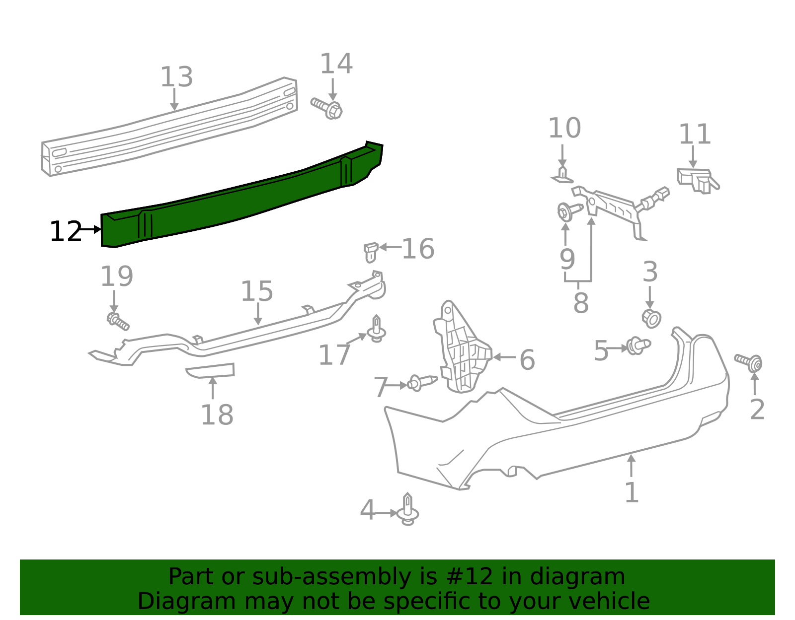 2019-2022 Toyota Avalon Absorber 52615-07040 | Toyota Parts Center