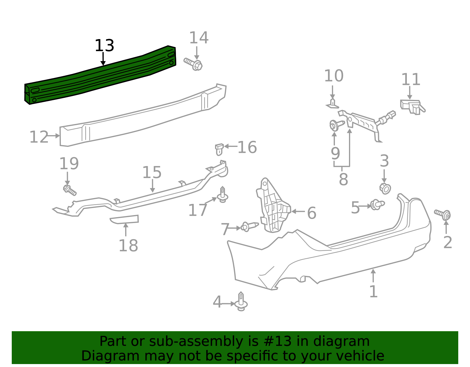 52171-06170 - 2018-2024 Toyota - Impact Bar | Nucar Toyota Parts