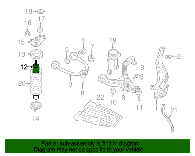 2016-2019 Jeep Grand Cherokee Shock Absorber - Driver's Side (LH ...