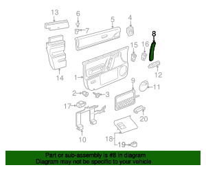 1998-2010 Volkswagen Beetle Trim Plate 1C0-867-171-C-2QL | OEM Parts Online
