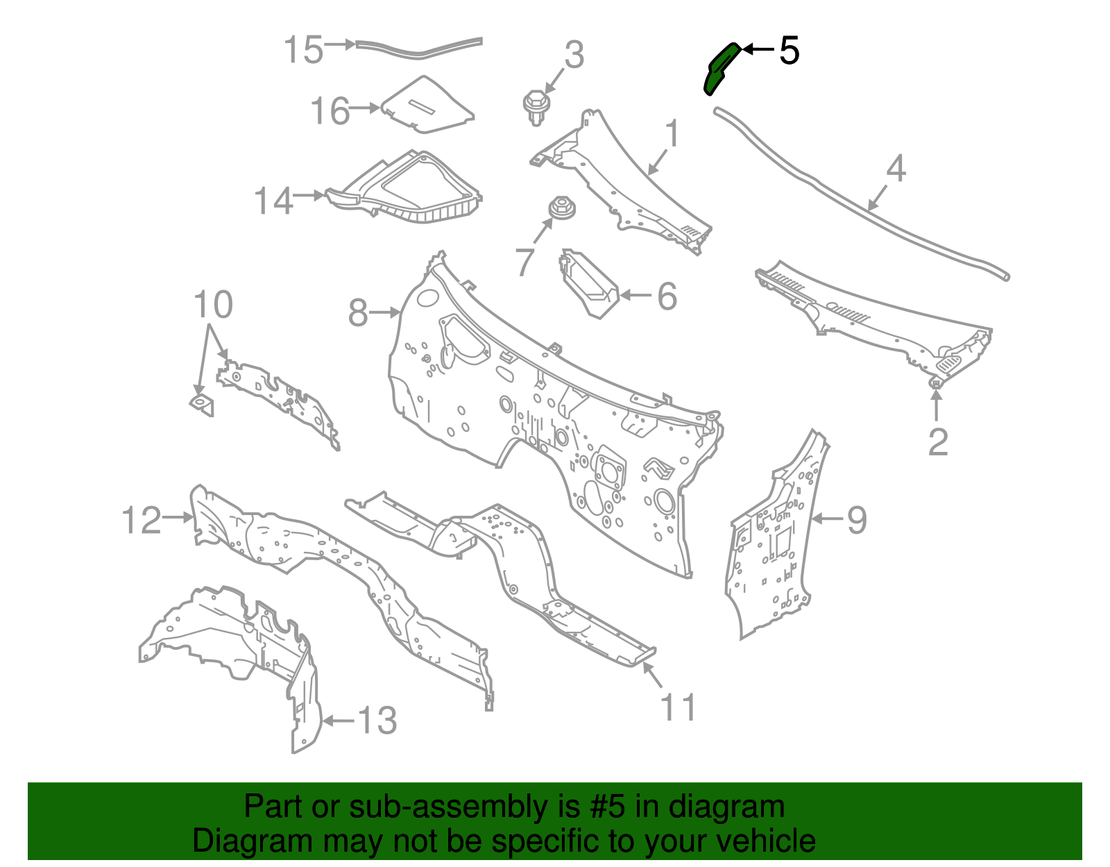 2018-2020 Infiniti Q50 Filler Cover 66894-6HH0A | Faulkner Infiniti of ...