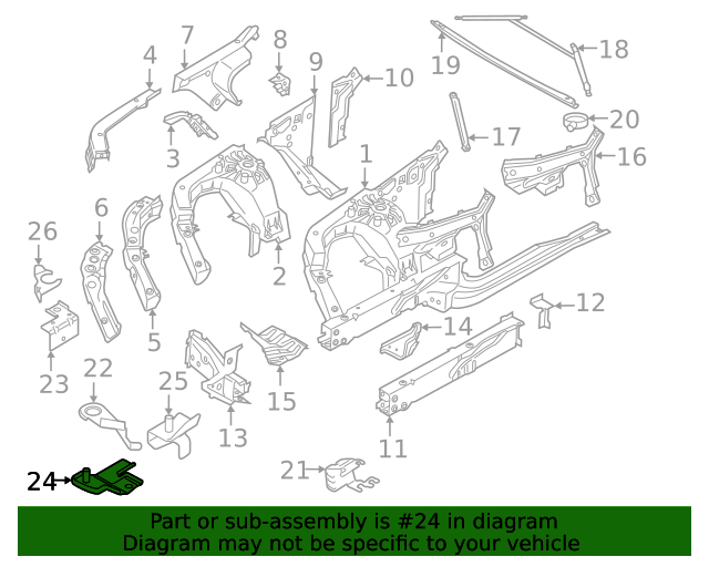Genuine BMW 41-00-7-481-021 | Mount Bracket | FREE Shipping on Most ...