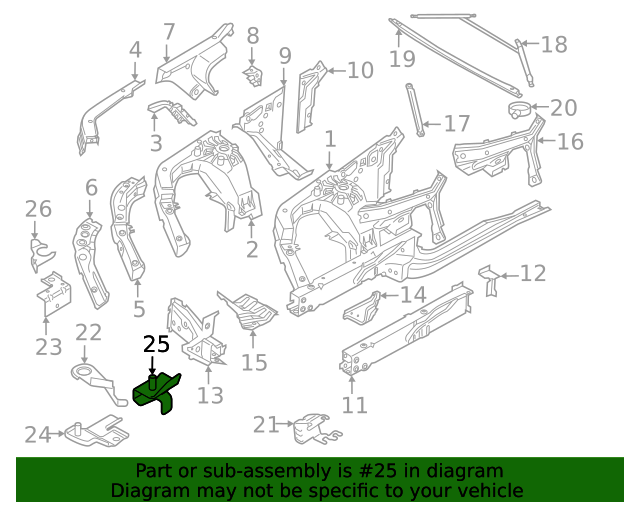 41007474819 - 2018-2022 BMW Mount Bracket (41-00-7-474-819) | BMW of ...