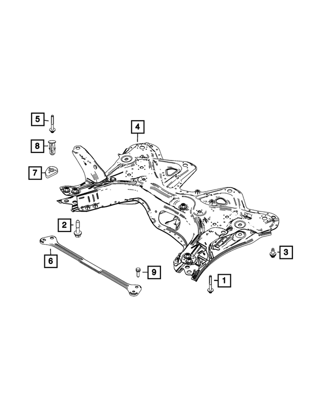 2024 Fiat 500E Front Suspension Crossmember 68655829AA | Canada Mopar ...