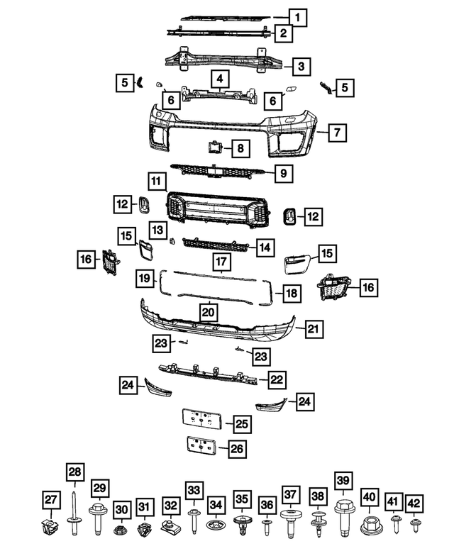 2021-2022 Jeep Bumper Cross-Member 68402960AC | My Mopar Parts