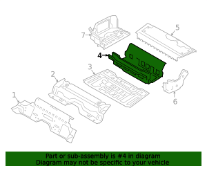 Genuine BMW 41-00-7-487-224 | Center Floor Pan | FREE Shipping on Most ...