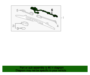 2014-2020 Chevrolet Impala Rear License Plate Lamp Wiring Harness ...