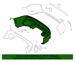 2021-2023 Mercedes-Benz GLA 250 Bumper Cover 247-885-31-04 | MB Parts Store