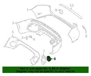 247-885-82-05-64 - Bumper Cover Spacer Panel 2021-2023 Mercedes-Benz ...