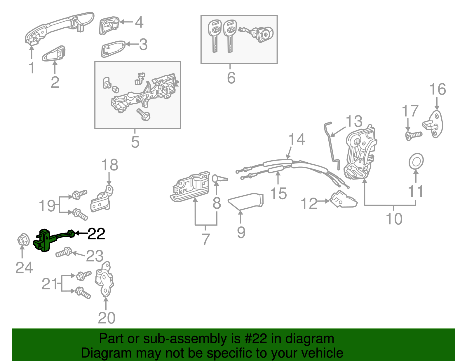 2018-2024 Toyota Door Check 68610-06152 | Sparks Parts