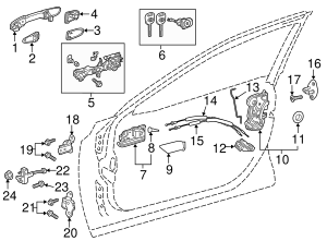 2016-2023 Toyota Exterior Door Handle Pad 69242-06080 | Toyota Parts Center