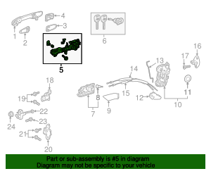 69202-06140 - Handle Base - 2018-2023 Toyota | DiscMonster