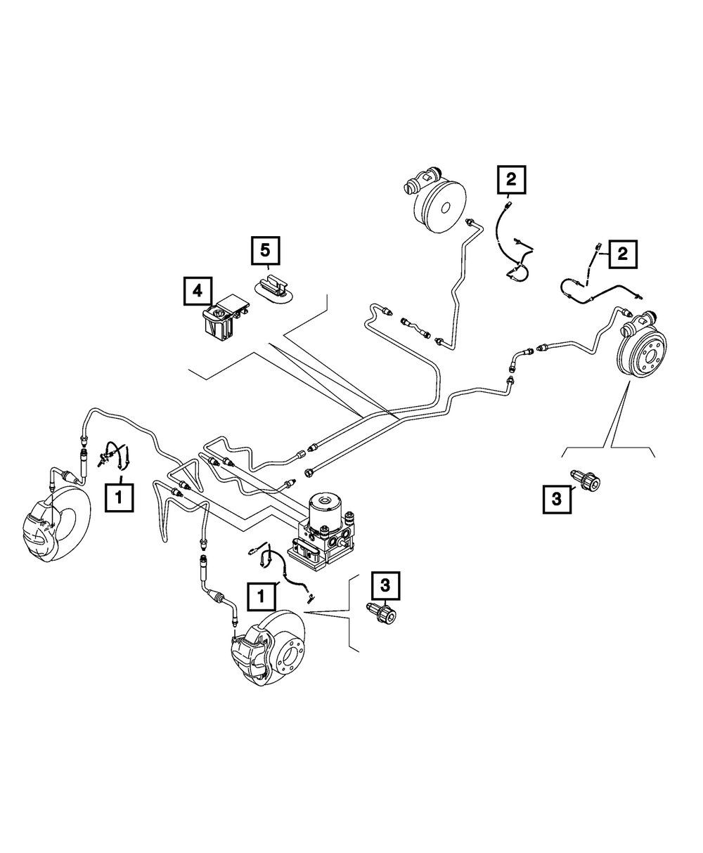 2024 Fiat 500E Anti-Lock Brakes Sensor 68656065AA | Mopar eStore