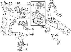 12688014 - Exhaust Gas Recirculation (EGR) Pipe Gasket 2017-2024 GM ...