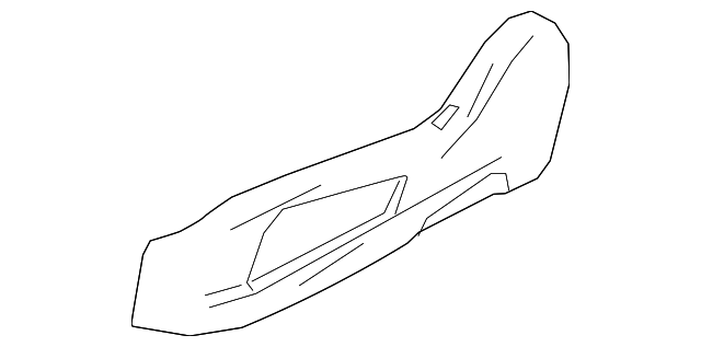 2017-2024 Cadillac Jet Black Driver Seat Cushion Outer Finish Cover ...