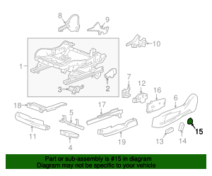 2017-2022 Cadillac Dark Titanium Driver Seat Lumbar Support Actuator ...