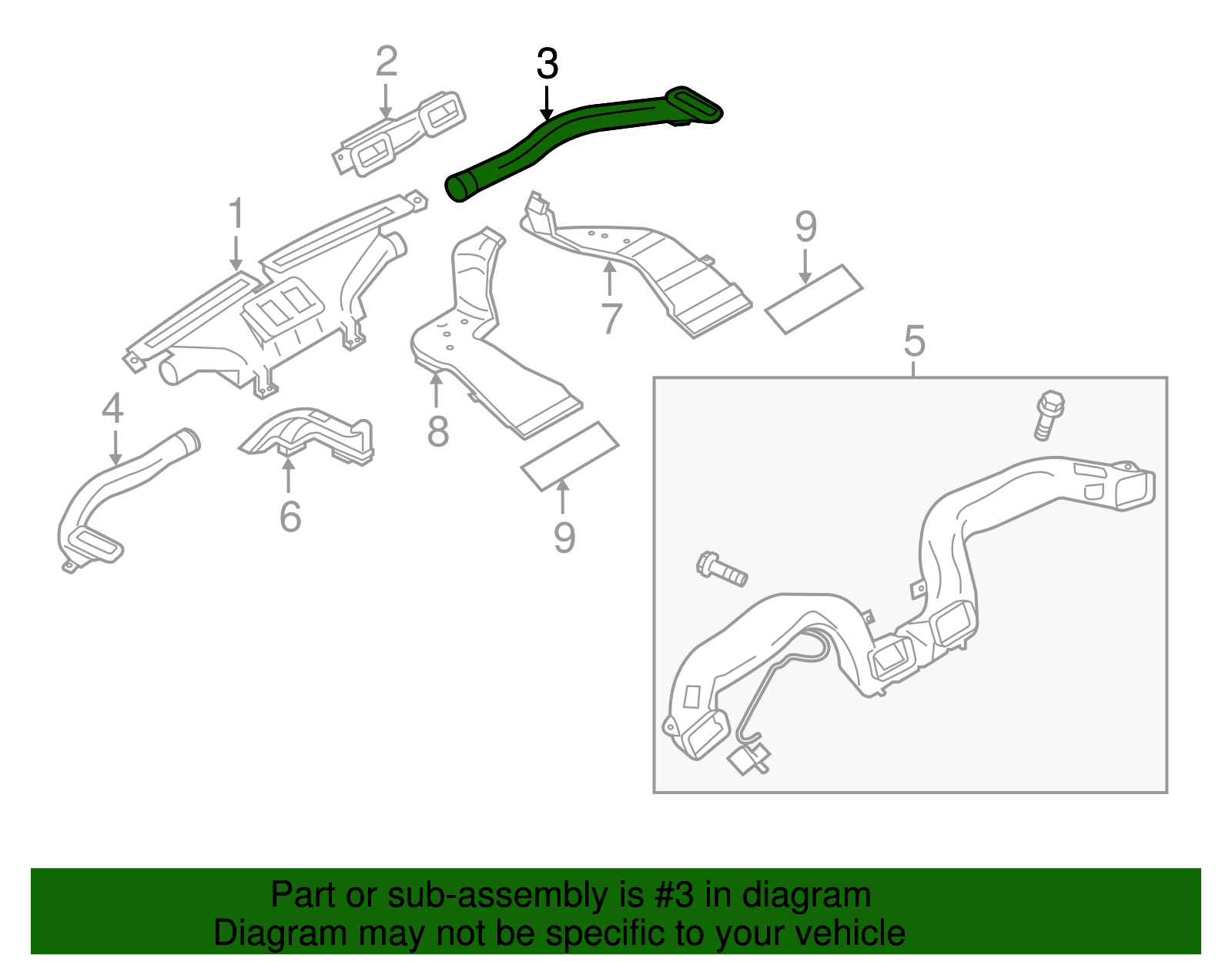 27810-1ME0A - Defroster Duct 2011-2019 Infiniti | INFINITI Parts ...