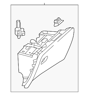 447-680-10-91-9051 - Glove Box Door 2016-2020 Mercedes-Benz Metris ...