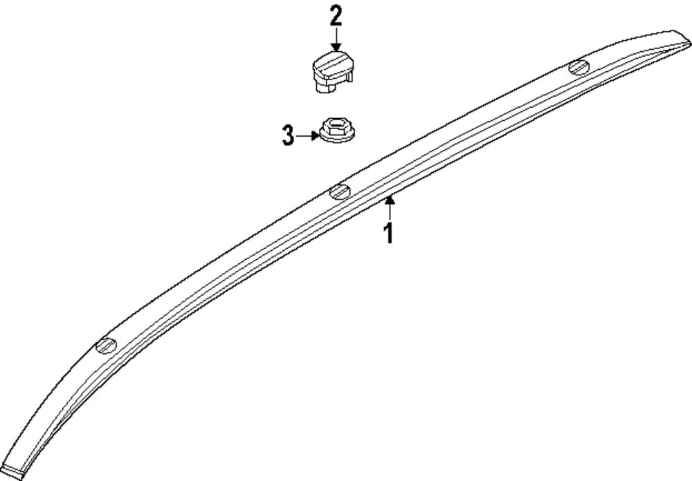 2024-2025 Hyundai Kona Roof Rail 87270-BE100 | OEM Parts Online