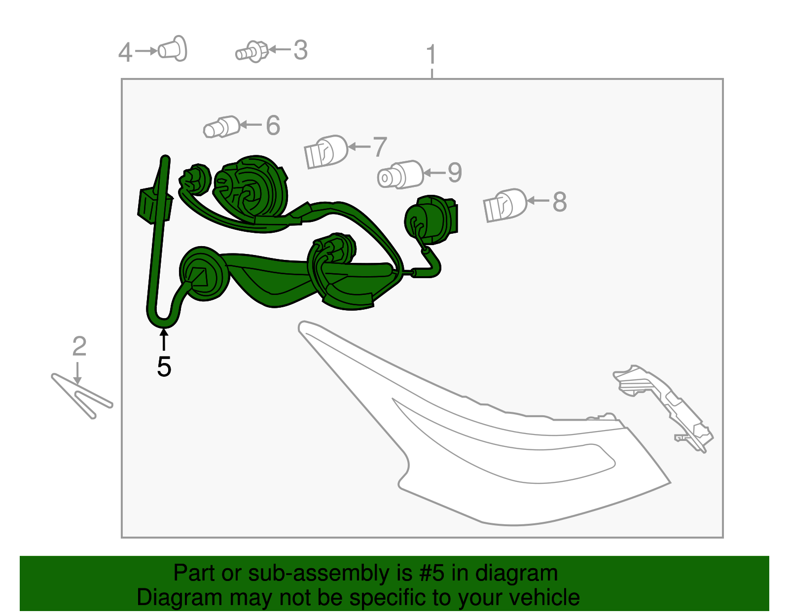 2016-2018 Nissan Altima Socket & Wire 26551-9HS0A | My Nissan Part