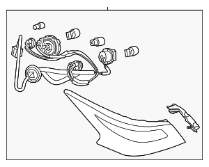 2018 Nissan Altima Combo Lamp Assembly 26555-9HU0A | QuirkParts