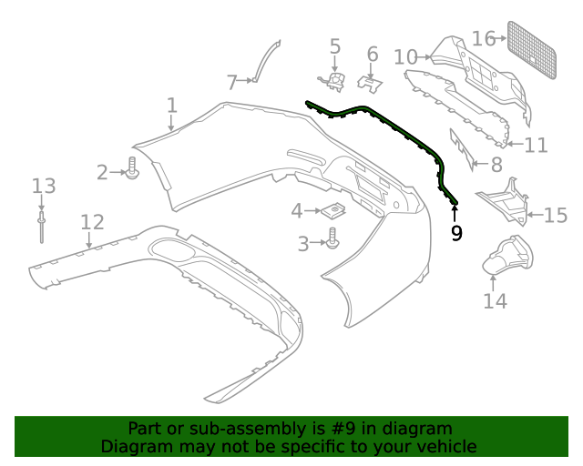 257-880-27-02 - Bumper Trim 2019-2023 Mercedes-Benz | AutoNationParts.com