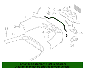 257-880-27-02 - Bumper Trim 2019-2023 Mercedes-Benz | AutoNationParts.com