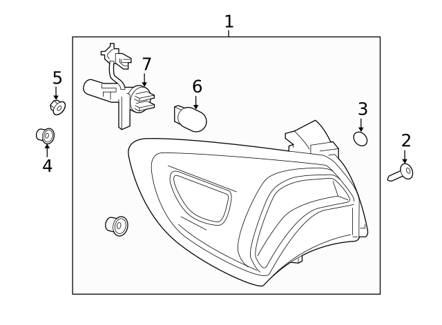 2019-2020 Buick Envision Tail Lamp Assembly 84512455 | GMPartsNow
