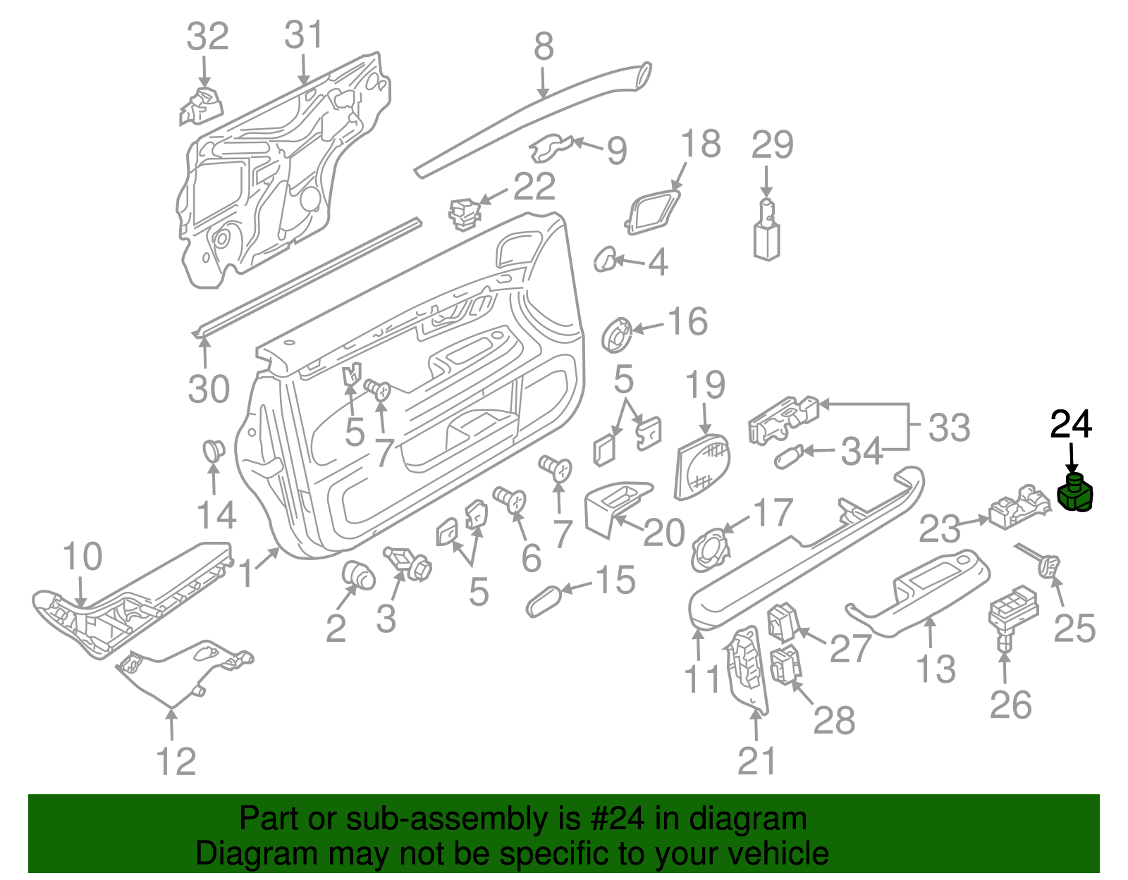 2002-2015 Audi Mirror Switch 8E0-959-565-A-4PK | Retail Performance ...
