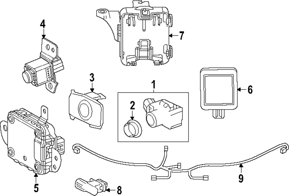 2025 Toyota Camry Park Sensor Retainer 89348-06320-H0 | Toyota Parts ...