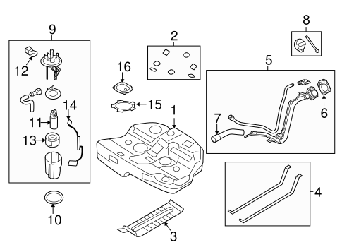 Fuel System Components for 2015 Kia Optima | Kia.Parts Store