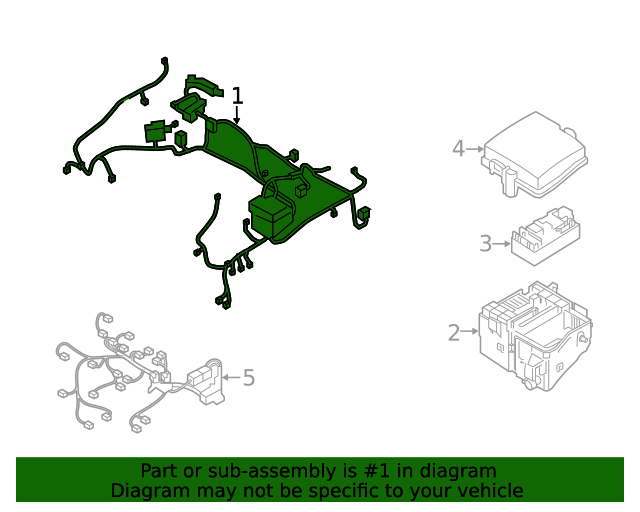 2020-2021 Kia Telluride Wire Harness 91210-S9160 | Genuine OEM Kia Parts