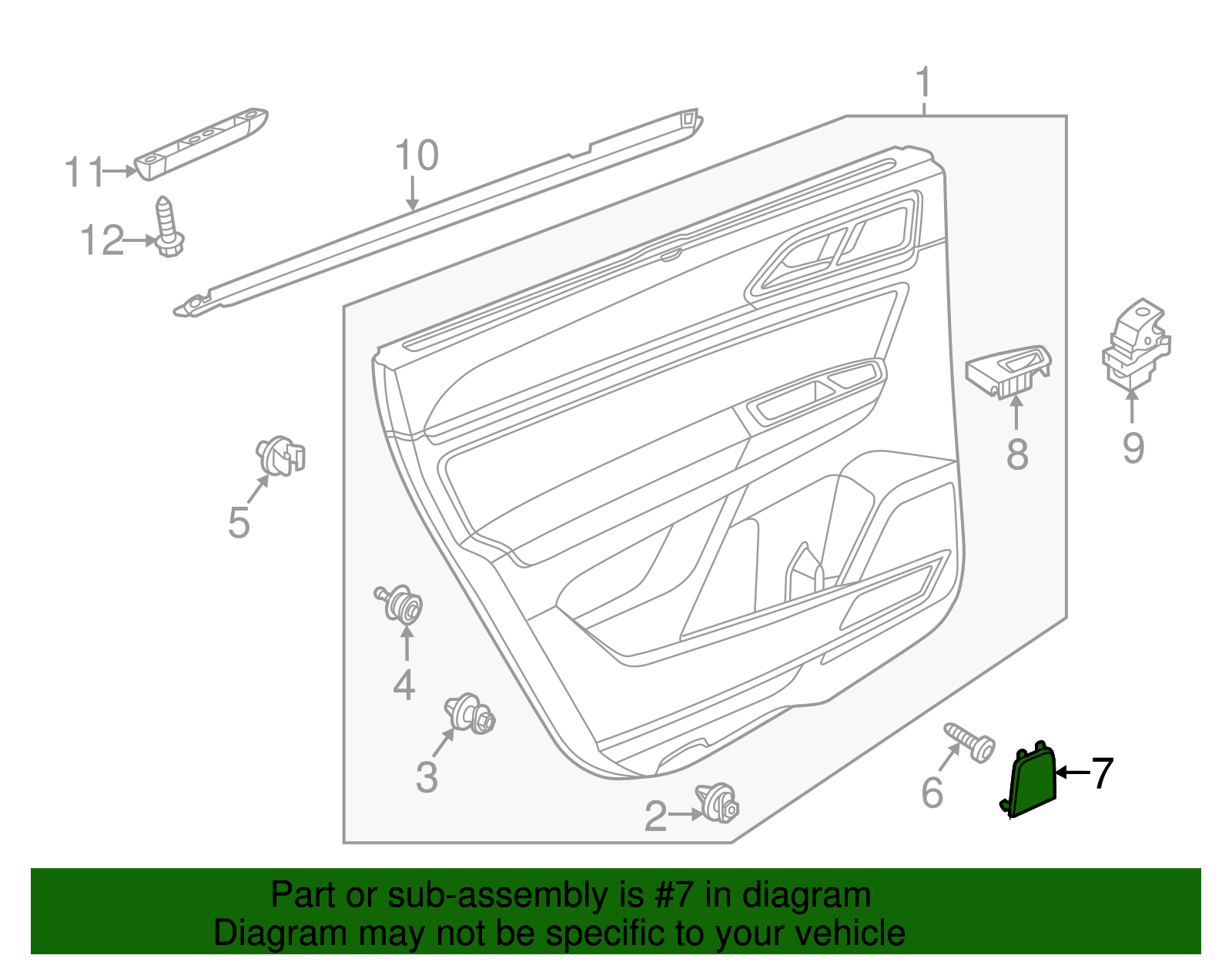 2018-2025 Volkswagen Door Trim Panel Cover 3CN-867-197-A-82V | VW ...