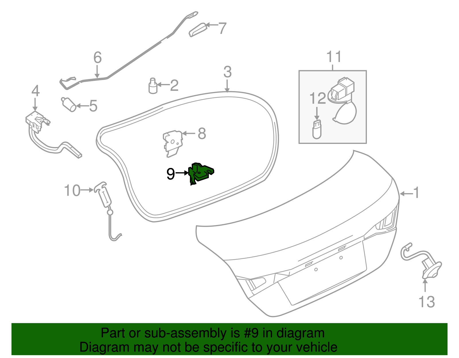 2013-2019 Nissan Sentra Striker 84620-3SG0A | Parts Nissan of the Bronx